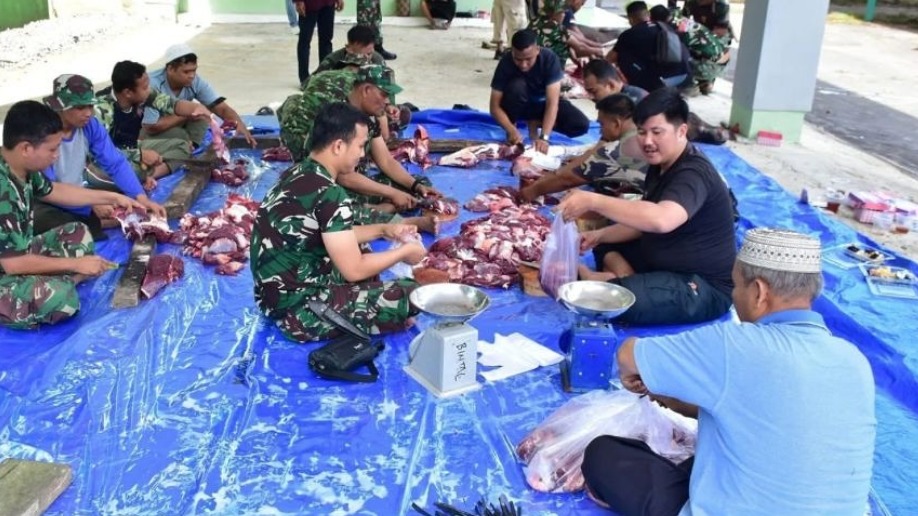 Korem 091/ASN Tebar Kepedulian Lewat 17 Hewan Kurban untuk Warga dan ...